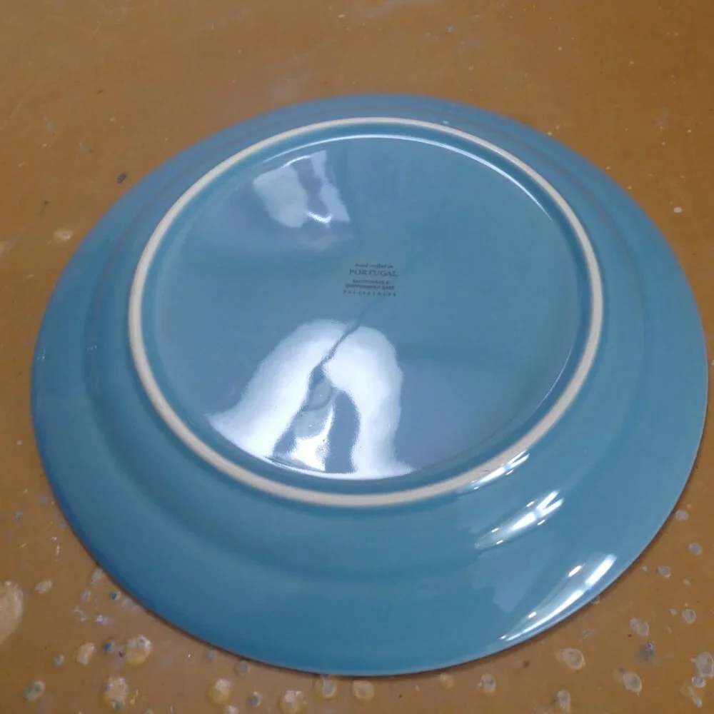 Pottery Barn | Dining | 4 Pottery Barn Cambria Turquoise Blue Dinner ...